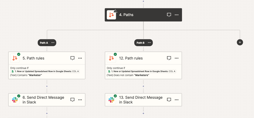 Add branching logic to Zaps with paths – Zapier