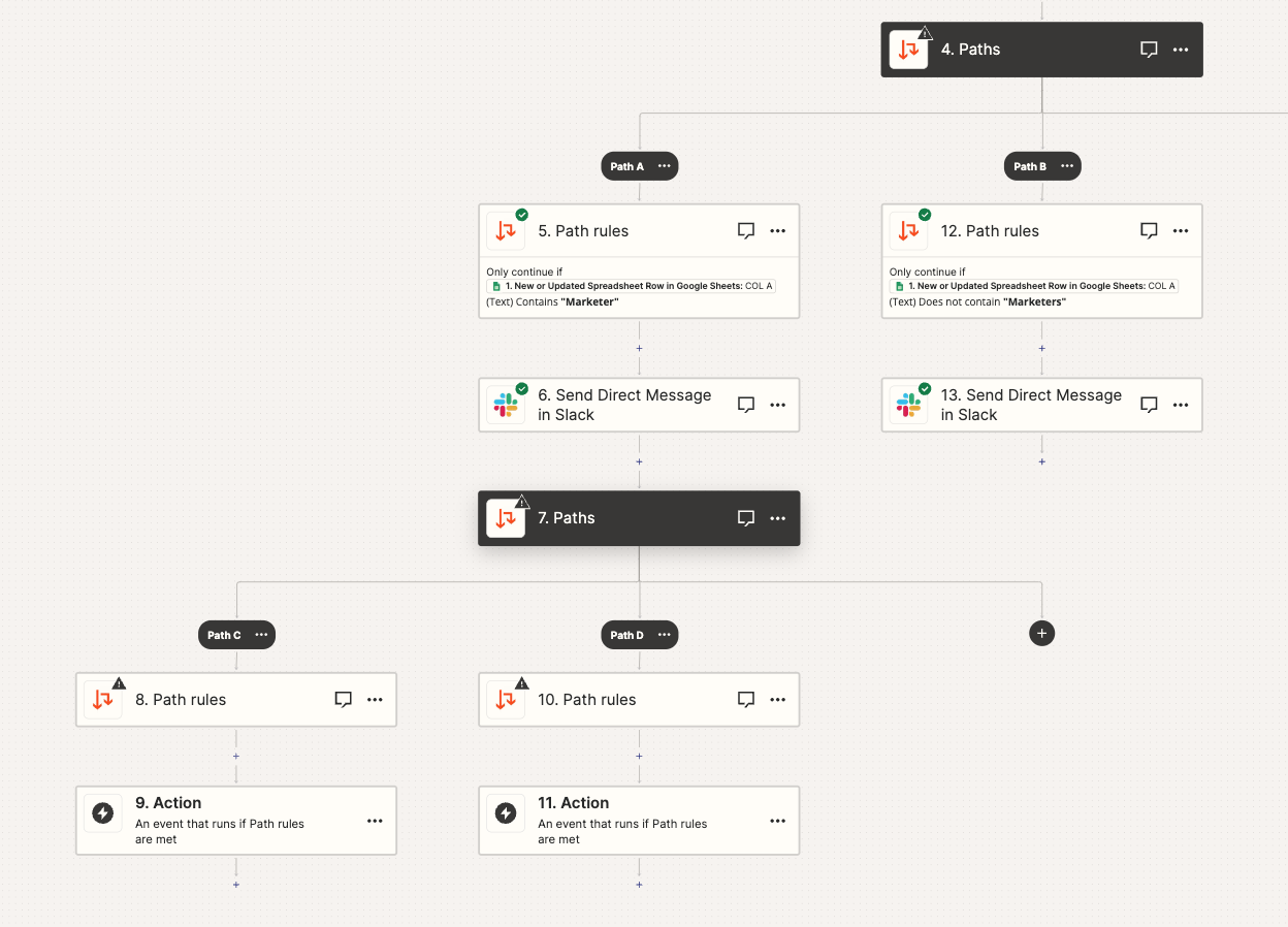 Add branching logic to Zaps with paths – Zapier